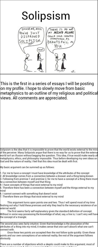 Solipsism memes. Best Collection of funny solipsism pictures on iFunny