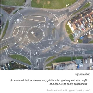 British intersection with roundabouts, Is called the magic roundabout ...