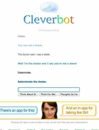 Cleverbot No, you start, Takes over russia. fauxboy: davespritedave ...
