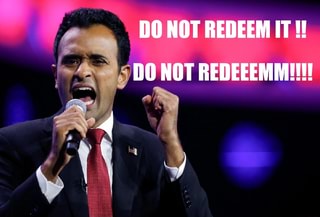 DO NOT REDEEM Bale @balelorn2 - He is not wrong. Vivek Ramaswamy 0.3% ...