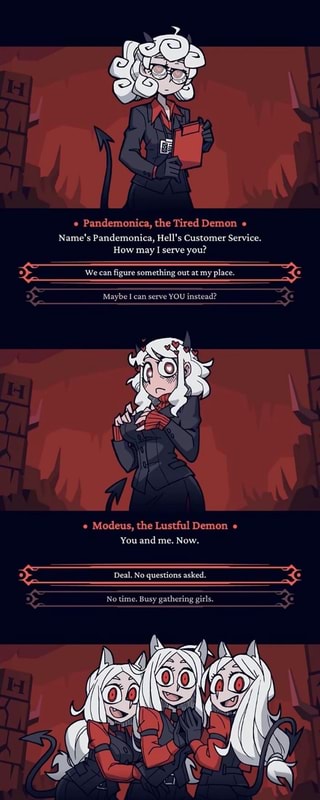 E Pandemonica, the Tired Demon e Name's Pandemonica, Hell's Customer ...