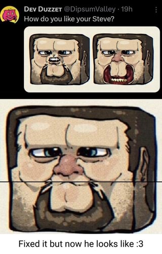Dev Duzzet @Di How do you like your Steve? - iFunny