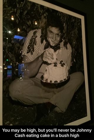 Johnny Cash Eating Cake Meme