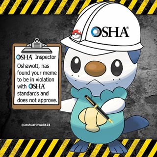 Oshawott, has found your meme to be in violation with OSHA I standards ...