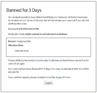 Banned for 3 Days Our content monitors have determined that your ...