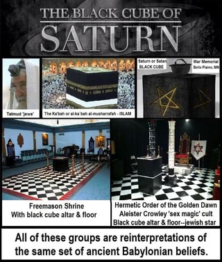 THE BLACK CUBE OF SATURN Saturn Satan 88 BLACK CUBE Belle Plaine, MN ...