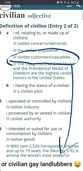 Civilian adjective Definition of civilian (Entry 2 of 2) 1 a_:of ...