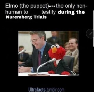 Elmo (the puppet) is the only non- human to ever testify before the now ...