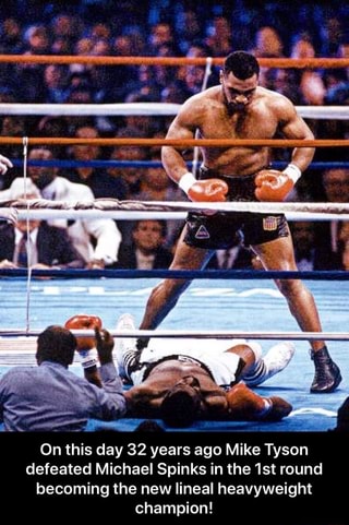 On this day 32 years ago Mike Tyson defeated Michael Spinks in the 1st ...