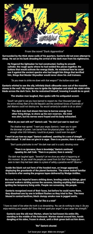 From the novel "Dark Apprentice" Surrounded by the thick stone walls of ...