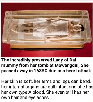 A 2,000-year-old mummy of a Chinese woman, Xin Zhui, also known as ...