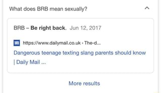 What does BRB mean sexually? A BRB Be right back. Jun 12, 2017 ...