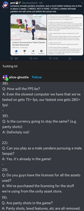 The heaviest model in Yandere Simulator is actually a toothbrush. With ...