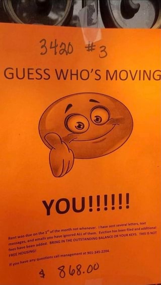 Eviction memes. Best Collection of funny eviction pictures on iFunny