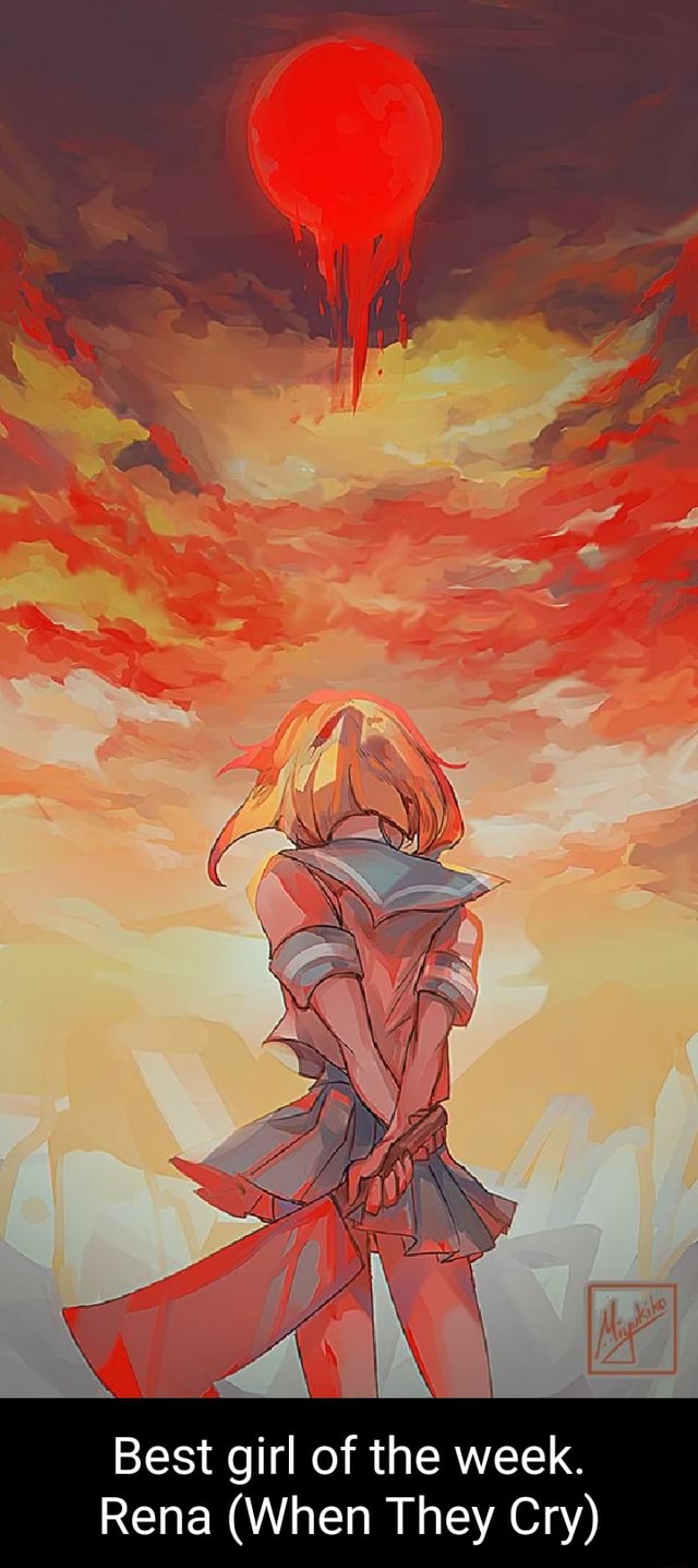 Best girl of the week. Rena (When They Cry) - iFunny