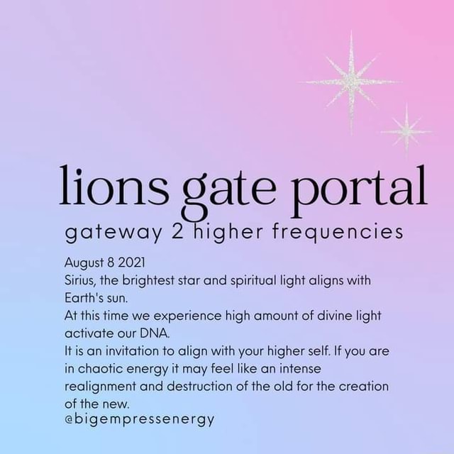 Lions gateway gate portal frequencies gateway 2 higher frequencies ...