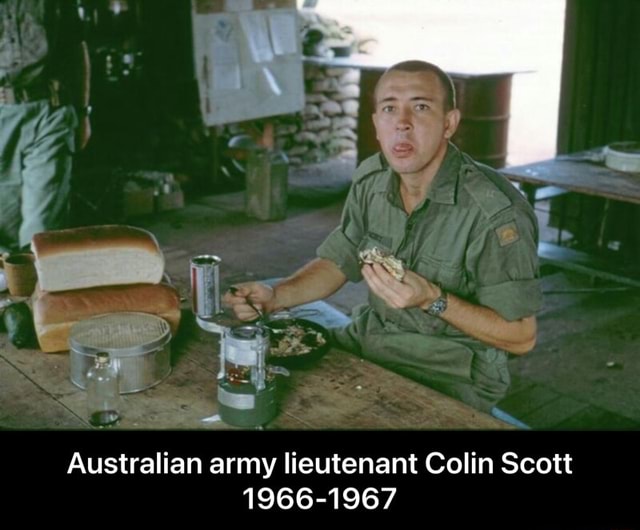 Australian army lieutenant Colin Scott 1966-1967 - Australian army ...