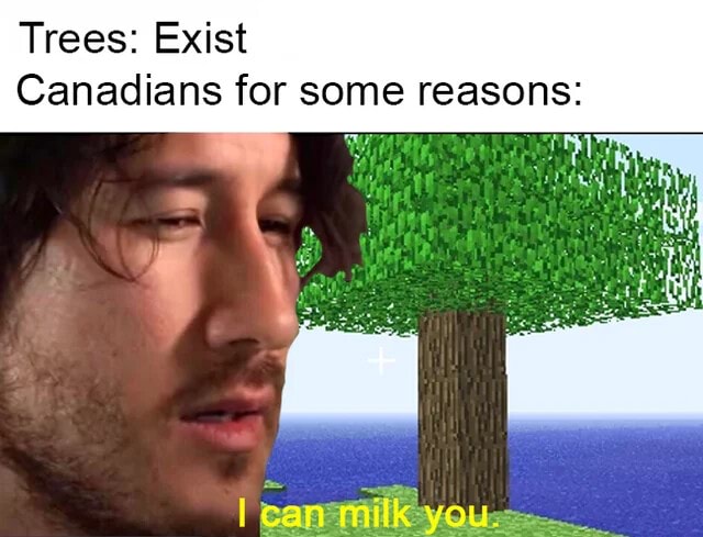 Trees: Exist Canadians for some reasons: - iFunny
