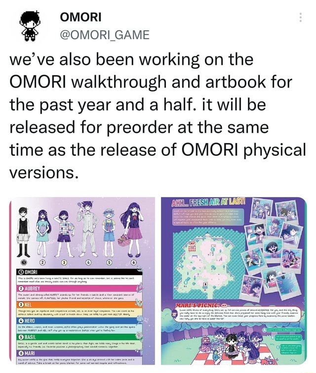 OMORI @OMORI_GAME we've also been working on the OMORI walkthrough and ...