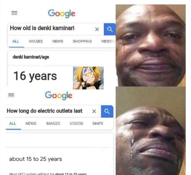 = Google How old is denki kaminari x ALL IMAGES. NEWS: SHOPPING VIDEO ...