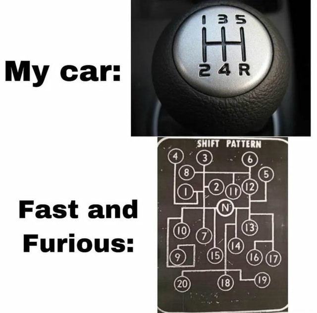My car: SHIFT PATTERN Fast and Furious: - America’s best pics and videos