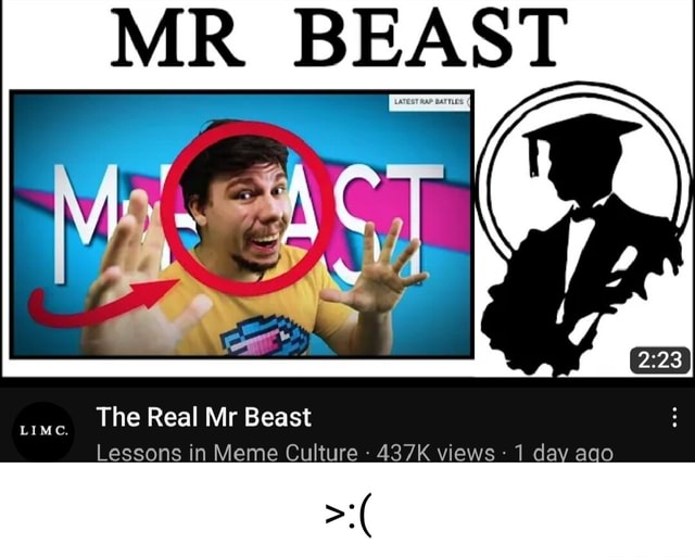 MR BEAST The Real Mr Beast Lessons in Meme Culture - 437K views 1 day ...