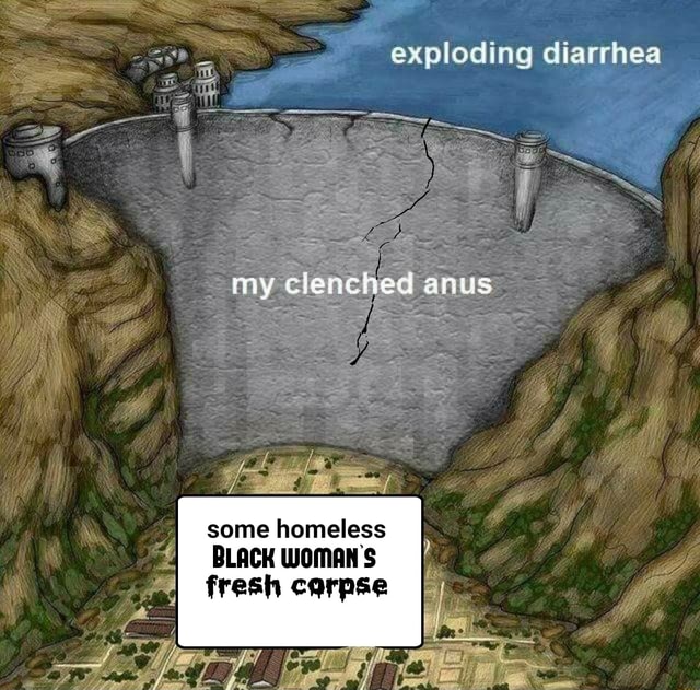 Exploding diarrhea my clenched anus some homeless BLACK WOMAN'S fresh ...