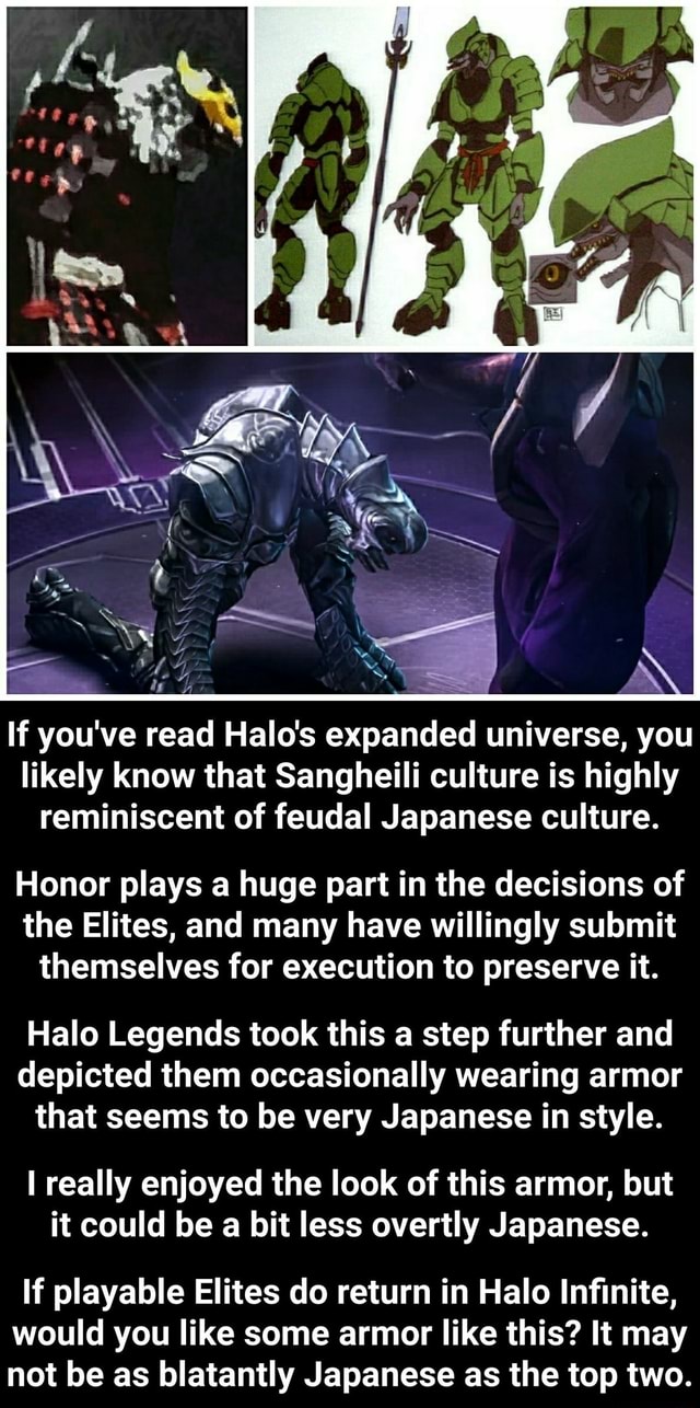 If you've read Halo's expanded universe, you likely know that Sangheili ...