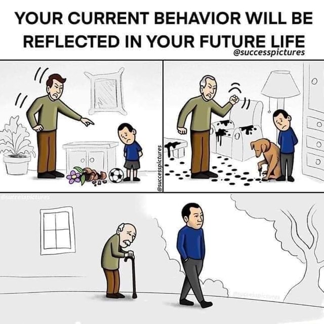 YOUR CURRENT BEHAVIOR WILL BE REFLECTED IN YOUR FUTURE LIFE ...
