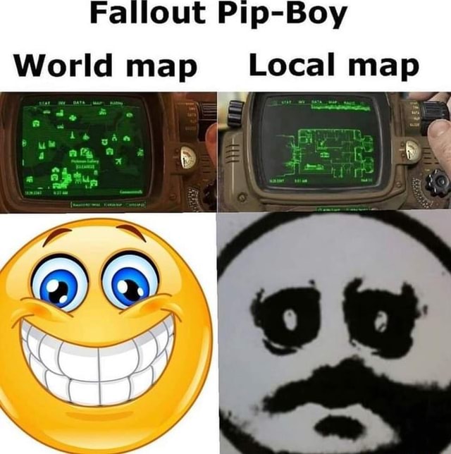 Fallout Pip-Boy Local map World map - iFunny