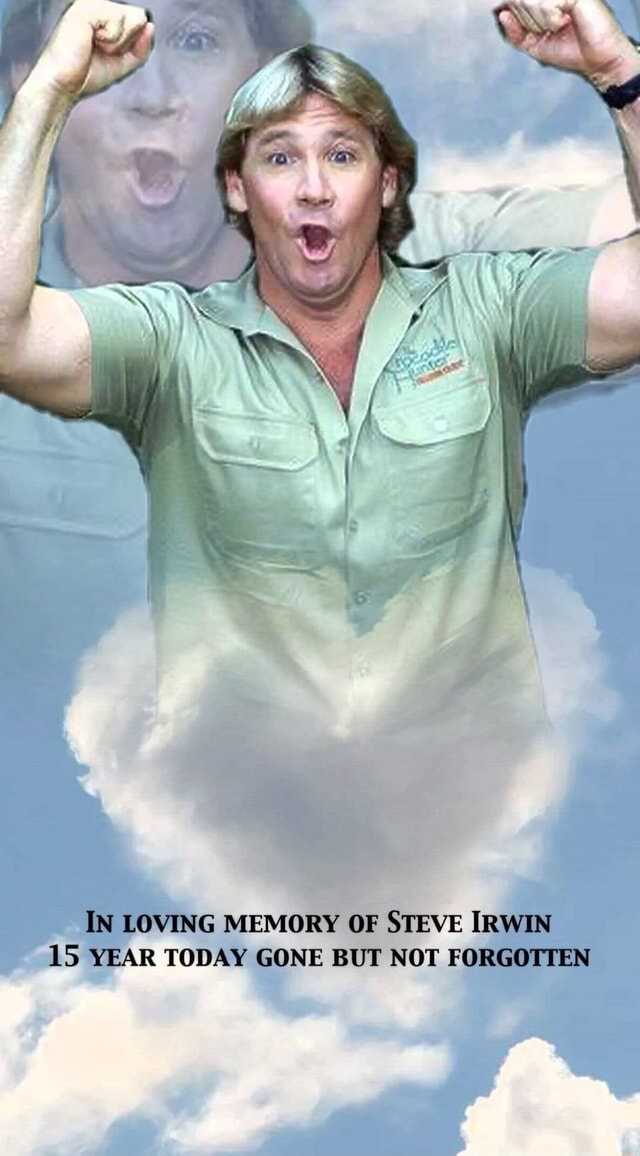 IN LOVING MEMORY OF STEVE IRWIN 15 YEAR TODAY GONE BUT NOT FORGOTTEN ...