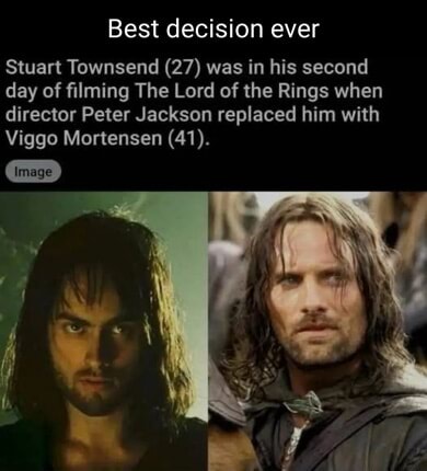 Best decision ever Stuart Townsend (27) was in his second day of ...