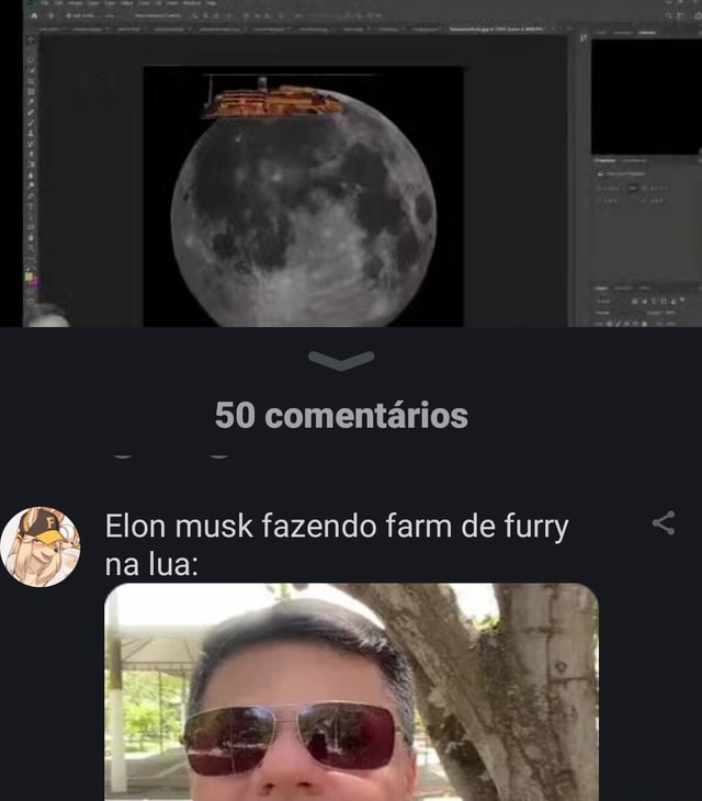 50 comentarios Elon musk fazendo farm de furry na lua: - iFunny Brazil