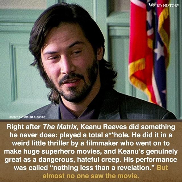 WEI uistory MOUNT CLASSICS_ Right after The Matrix, Keanu Reeves did ...