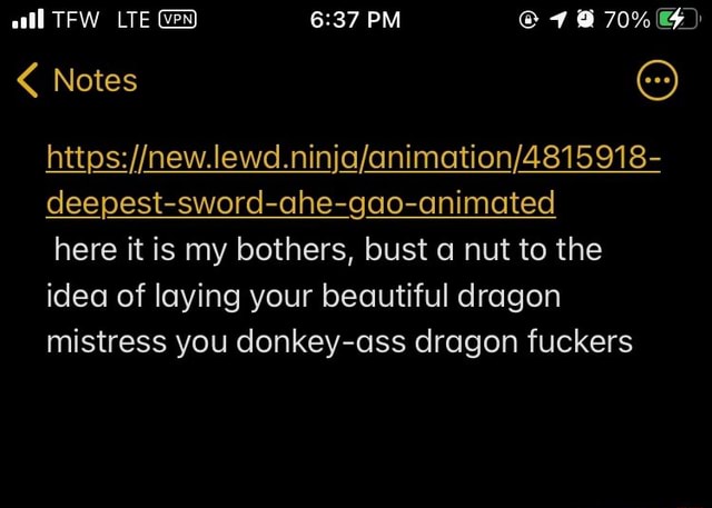 TEW LTE PM @ 70%@) Notes httos: //new lewd deepest-sword-ahe-gao ...