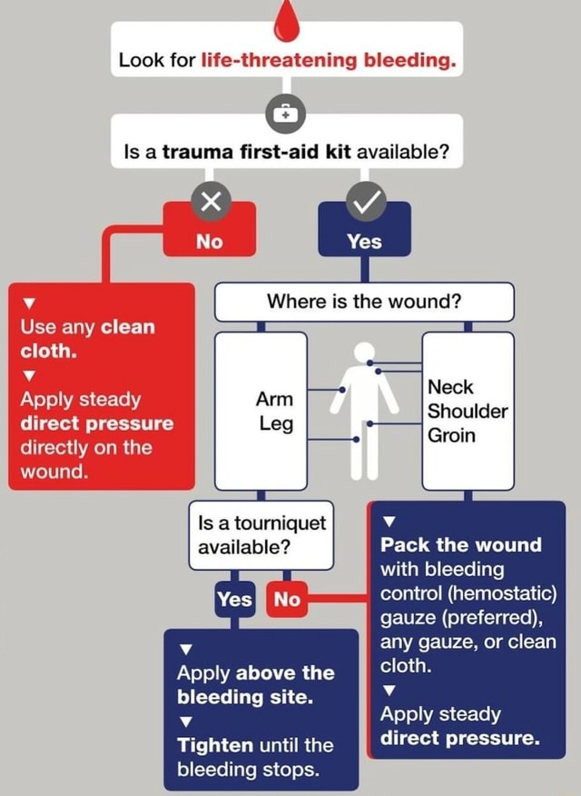 Look for li bleeding. ls a trauma first-aid kit available? No Yes vv ...
