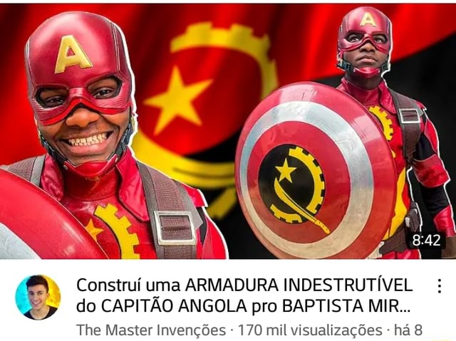 Construí uma ARMADURA INDESTRUTÍVEL do CAPITÃO ANGOLA pro BAPTISTA MIR ...