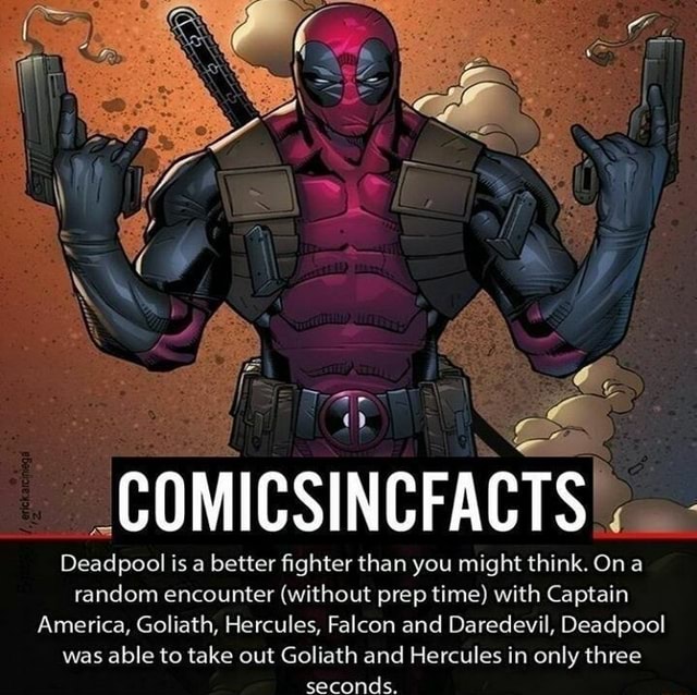 Ar COMICSINCFACTS!, Deadpool is a better fighter than you might think ...