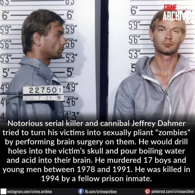 Notorious serial killer and cannibal Jeffrey Dahmer tried to turn his ...