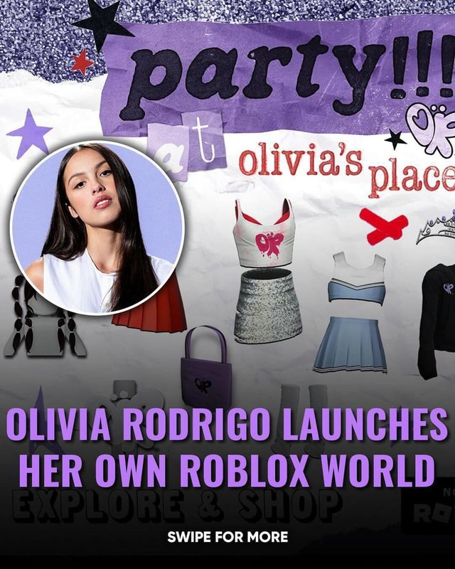 OLIVIA RODRIGO LAUNCHES HER OWN ROBLOX WORLD SWIPE FOR MORE - America’s ...