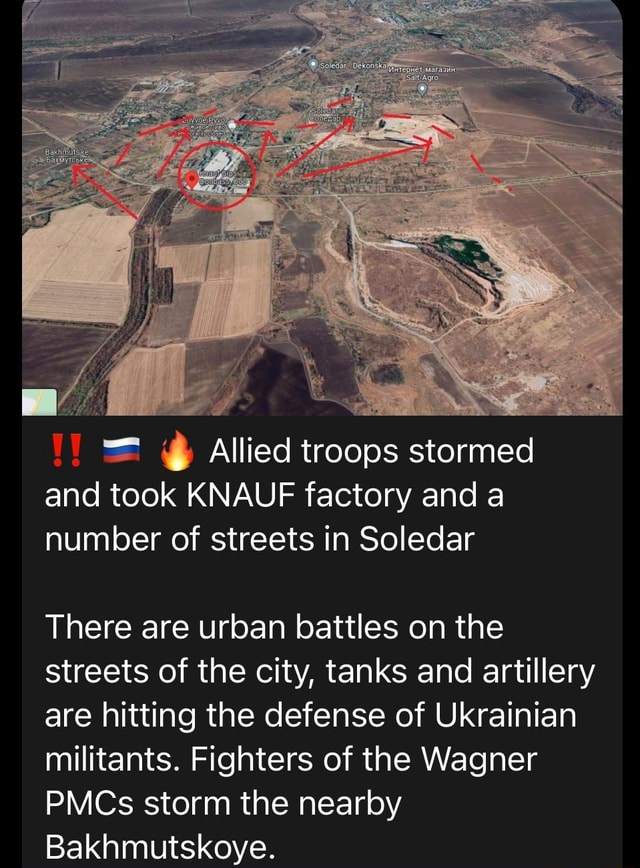 Allied troops stormed and took KNAUF factory and a number of streets in ...