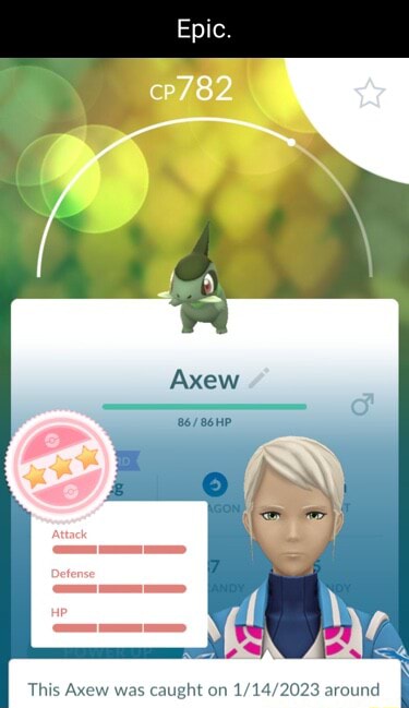 Epic This Axew was caught on around - iFunny
