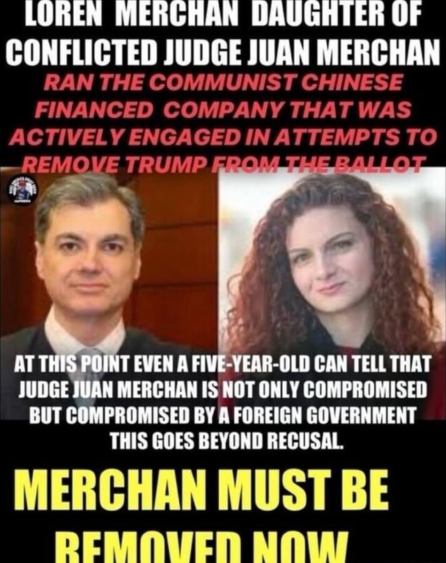 LOREN MERCHAN DAUGHTER OF CONFLICTED JUDGE JUAN MERCHAN RAN THE ...