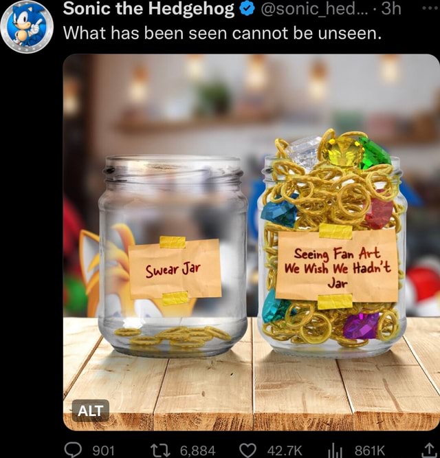 Sonic the Hedgehog @ "sonic hed... Sh What has been seen cannot be ...