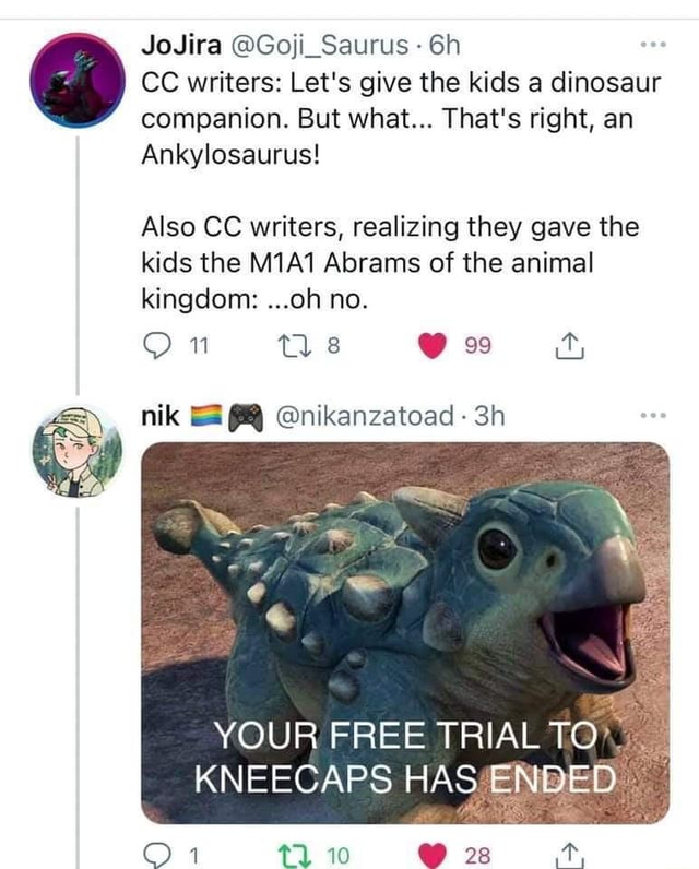 Lean Meme Beef - 2 - JoJira @Goji_Saurus CC writers: Let's give the ...