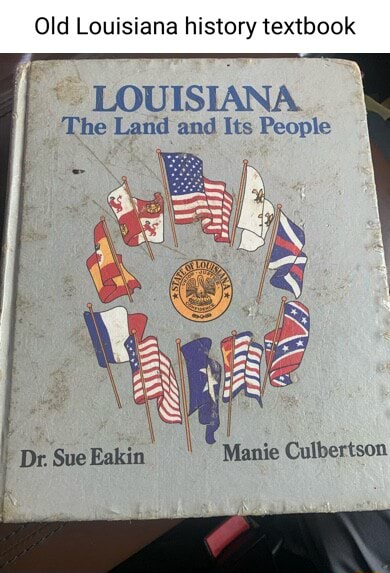Old Louisiana history textbook LOUISIANA The Land and Its People Pay ...