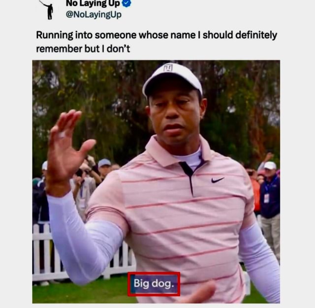 Running into someone whose name I should definitely remember but I don ...