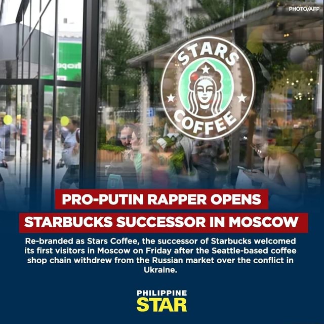 PRO-PUTIN RAPPER OPENS STARBUCKS SUCCESSOR IN MOSCOW Re-branded as ...