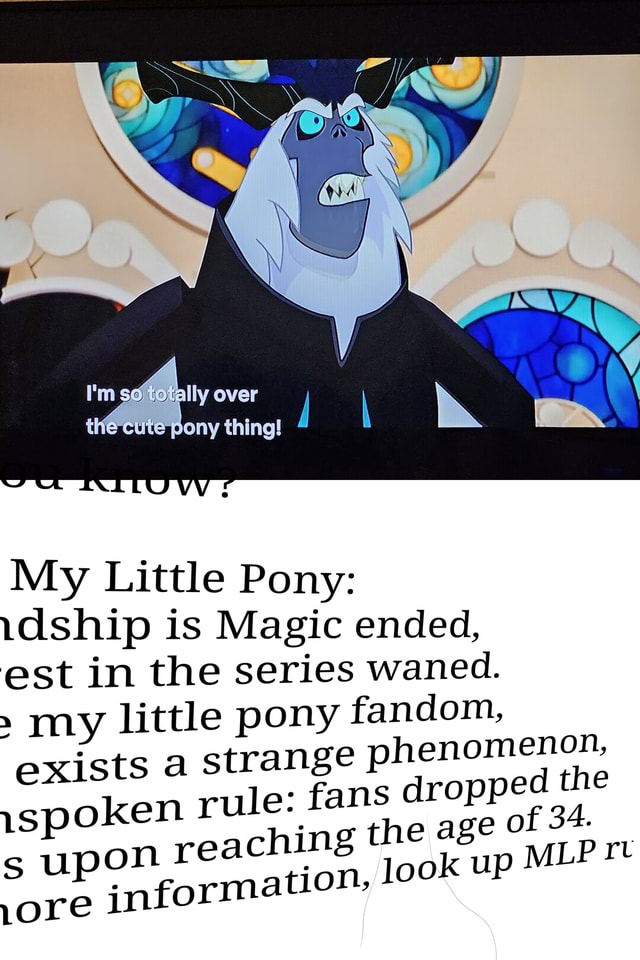 Over tie cute pony thing! My Little Pony: 1dship is Magic ended, est in ...