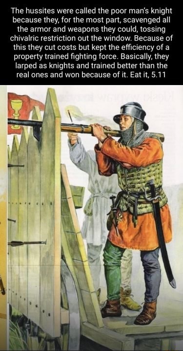 The hussites were called the poor man's knight because they, for the ...